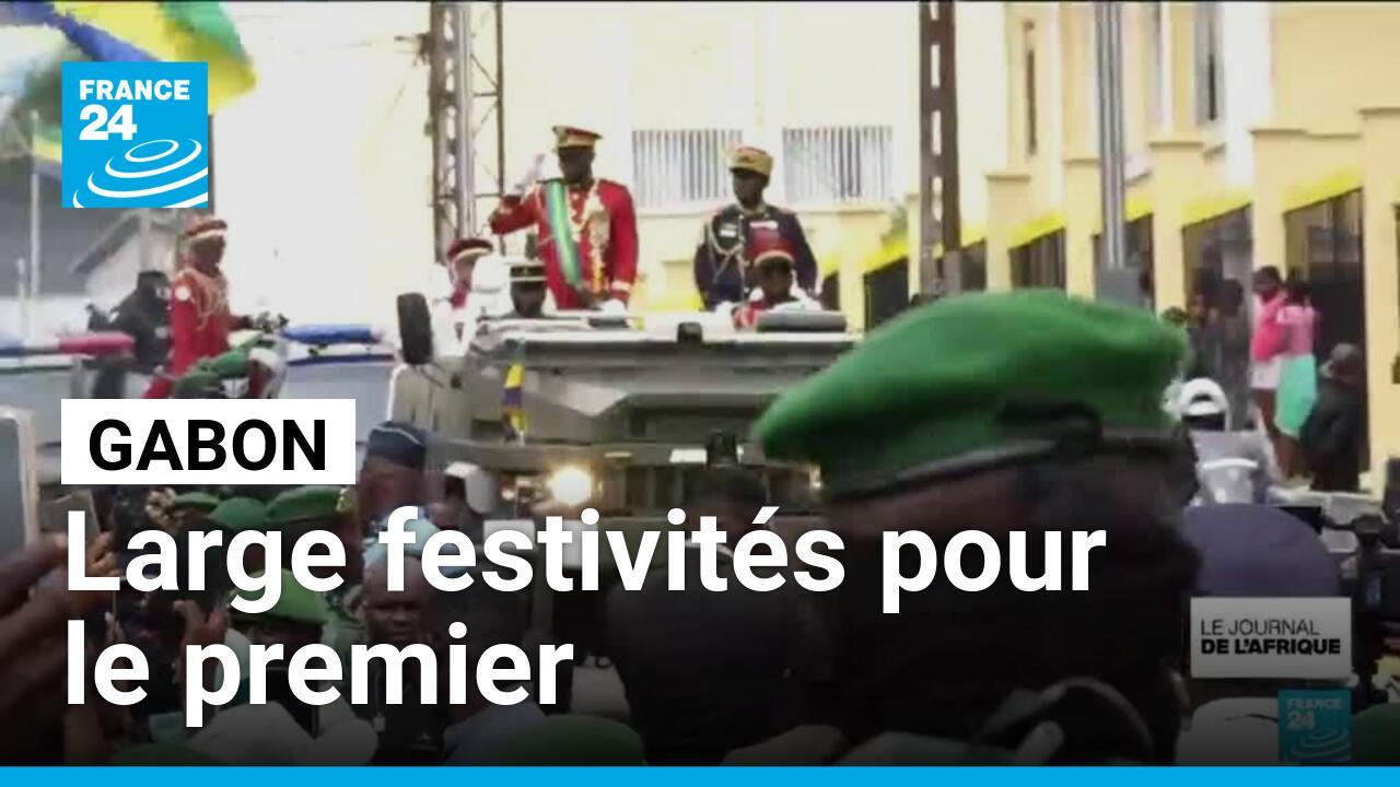 Large festivités au Gabon pour le premier anniversaire du putsch qui a vu la chute d'Ali Bongo ...